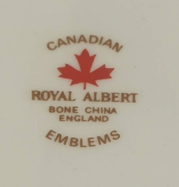 Royal Albert Fancy Nibbles Dish Canadian Emblems Canada | Etsy