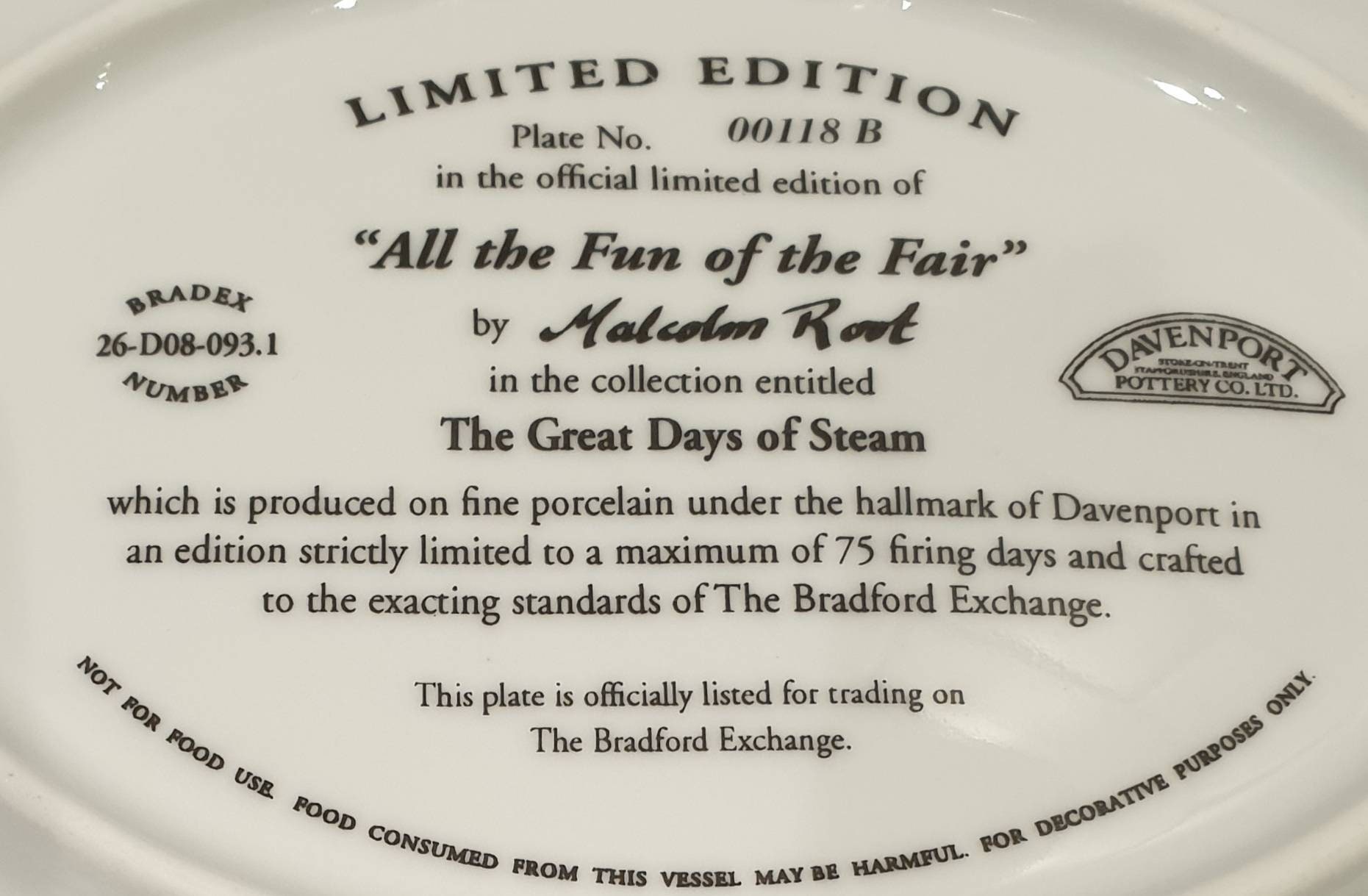 Bradford Exchange 18th Birthday Royal Family Plate Limited Firing Days ...