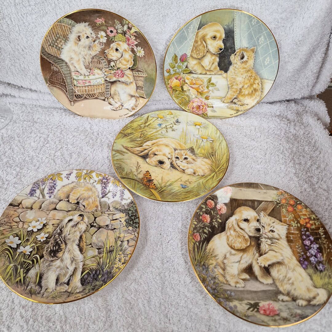 Lovely Royal Worcester Collectors Plates by Pam Cooper - Cats and Dogs ...