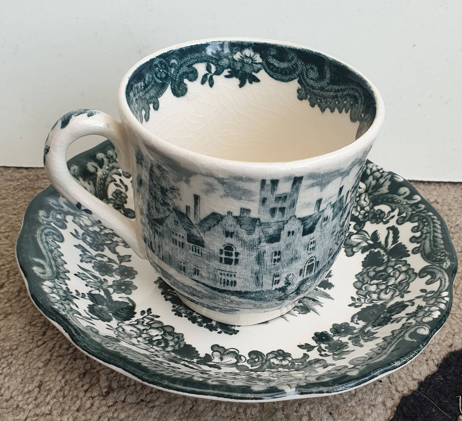 Royal Worcester Palissy Pottery Coffee Cup and Saucer | Etsy