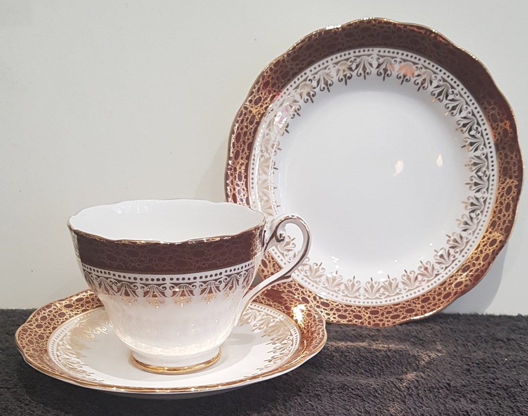 Royal Standard Bone China Trio- Winchester Pattern Red - Etsy