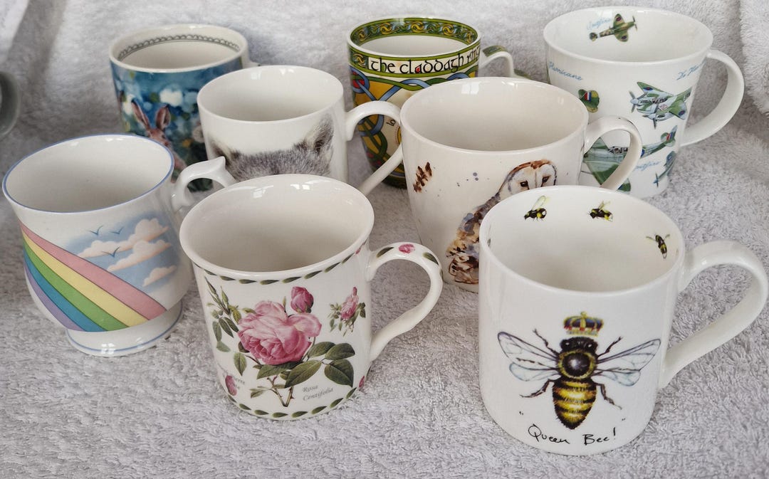 Collectible Fine China Mugs: Dunoon, Alex Clark, Lesser & Pavey - Etsy