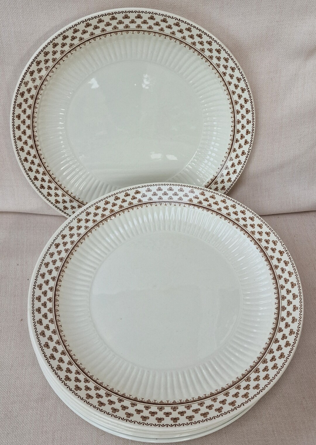 Adams Real English Ironstone Pottery Dinner Plates - Sharon - Etsy