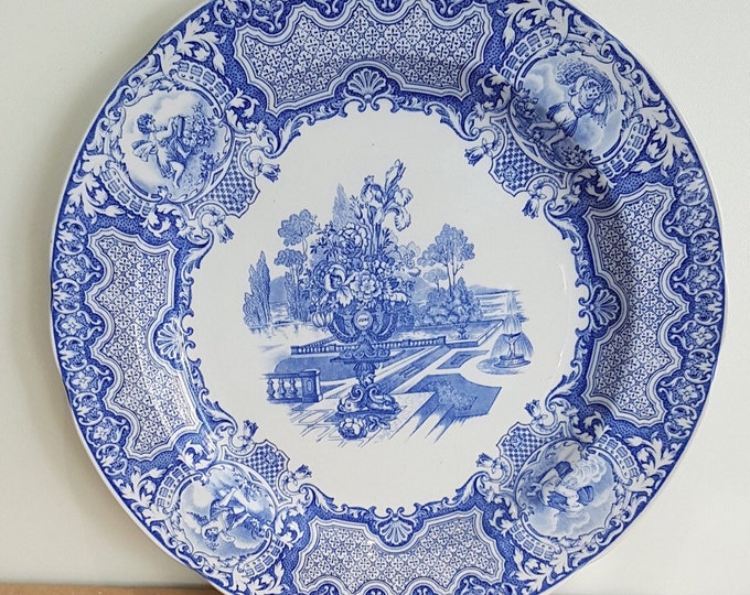 Spode Blue Room Collectors Plate - Regency Series - British Flowers - Etsy