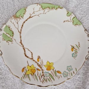 Vintage, Hand Painted, Roslyn Bone China Tea Items Springtime Pattern ...