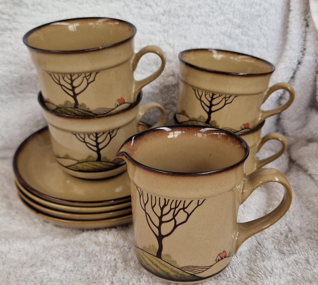 Denby Fine Stoneware Tea Items - Savoy Pattern - Etsy