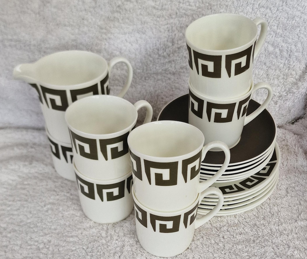 Vintage Wedgwood Susie Cooper Bone China Tea Items - Green Keystone - Etsy