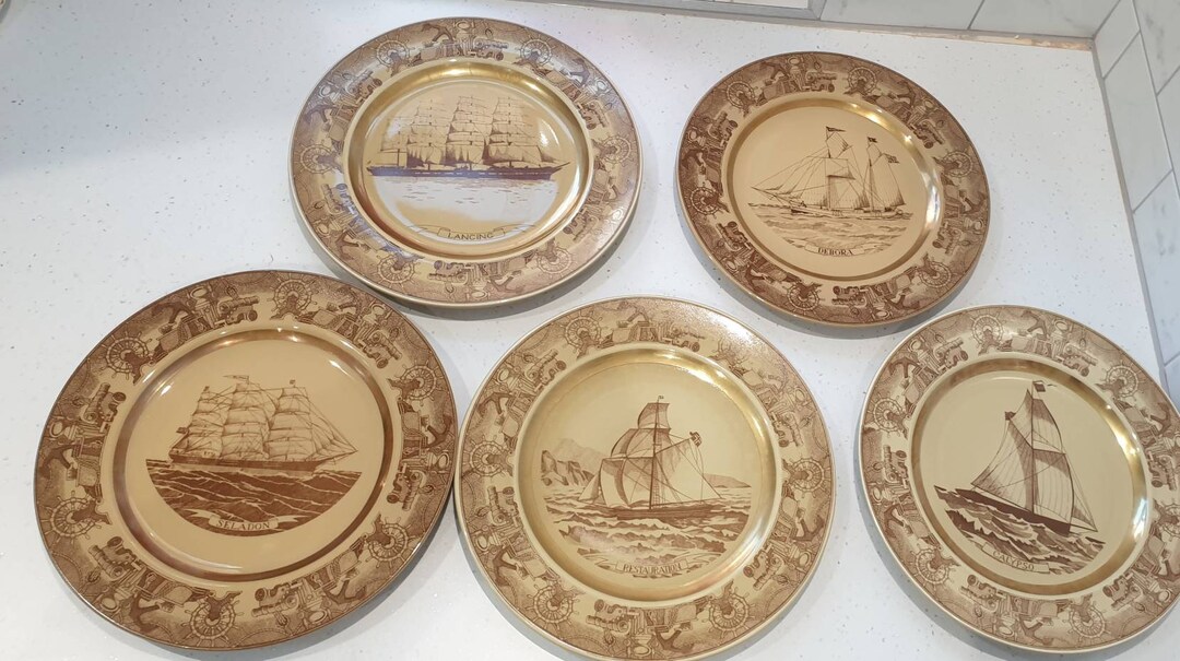 Selection of Collectors Plates From Figgio Pottery of Norway. From the ...