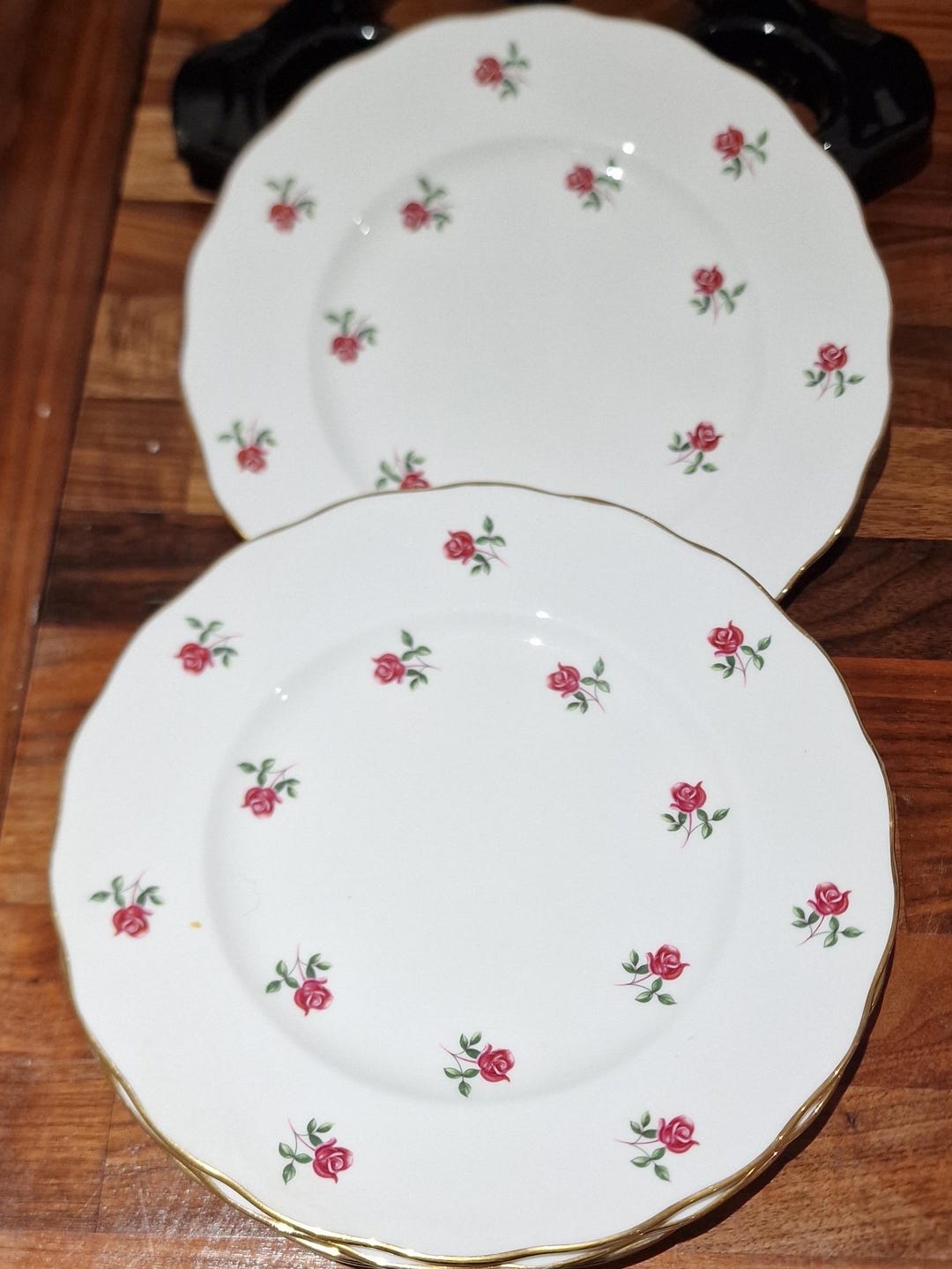 Colclough Bone China - 2 X Salad Plates - Ditsy Roses Pattern, Called ...