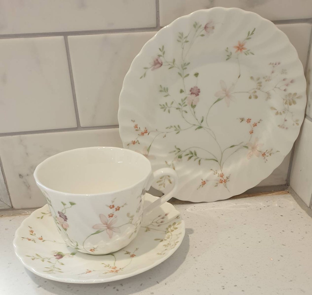 Wedgwood Bone China Trio Campion Pattern - Etsy