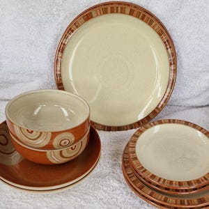 Vintage Denby Stoneware Plates and Bowls - Chilli Fire Patterns ...