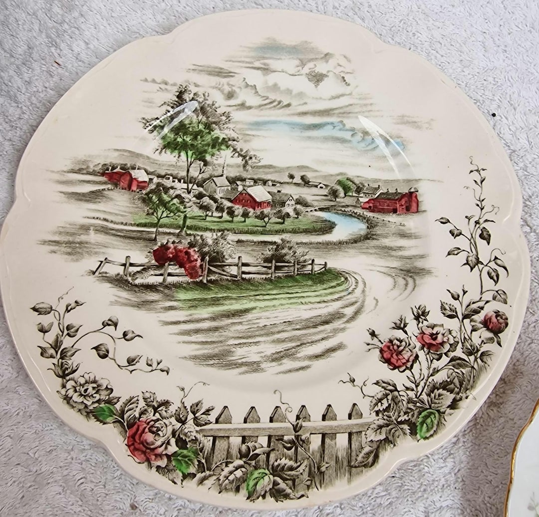 Johnson Brothers 10 Inch Dinner or Display Plate in the Road Home ...