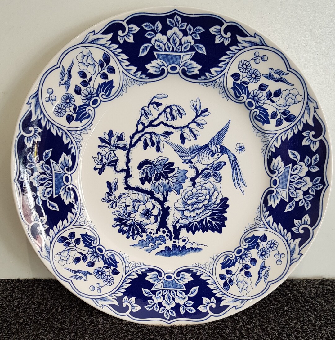 Masons Blue & White Collectors or Display Plate Paradise - Etsy