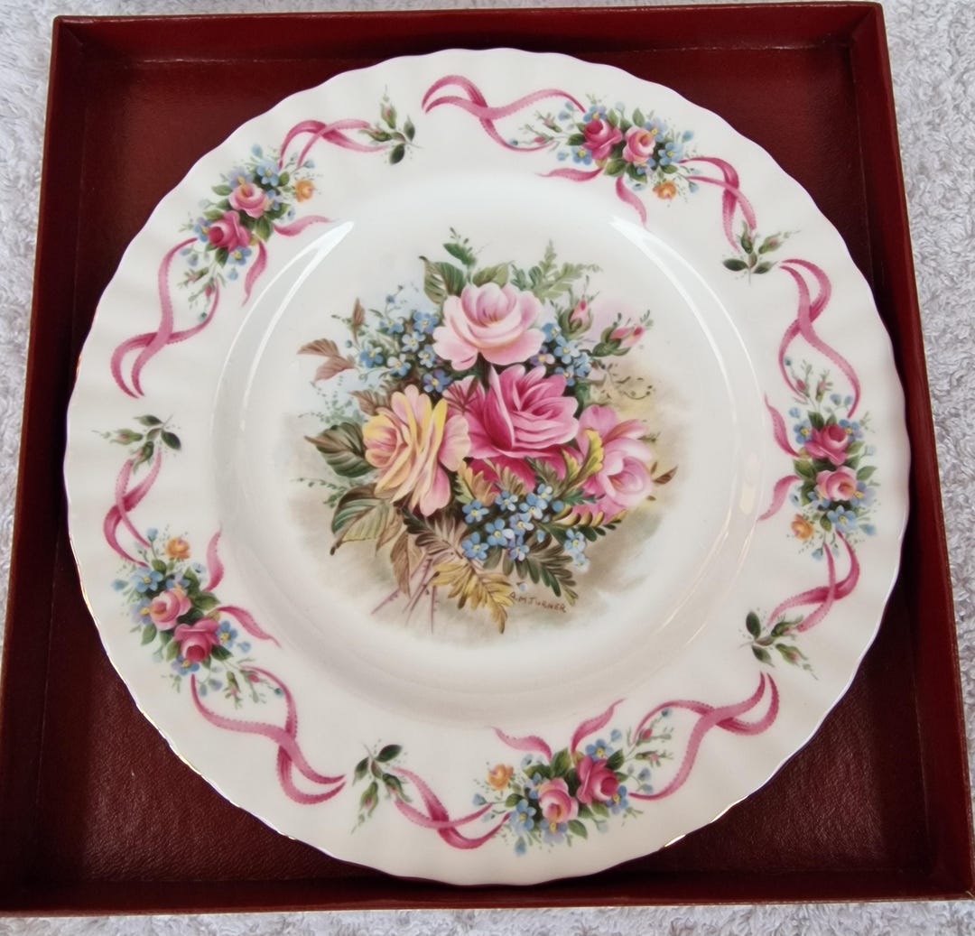 Royal Albert Bone China Happy Birthday Plate Signed A M Turner Boxed - Etsy