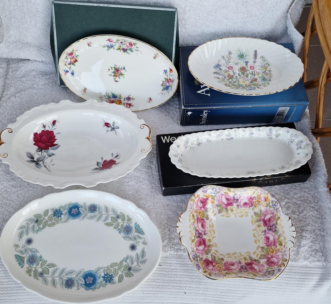 Vintage Bone China Tray: Royal Albert, Wedgwood, Minton, Aynsley ...