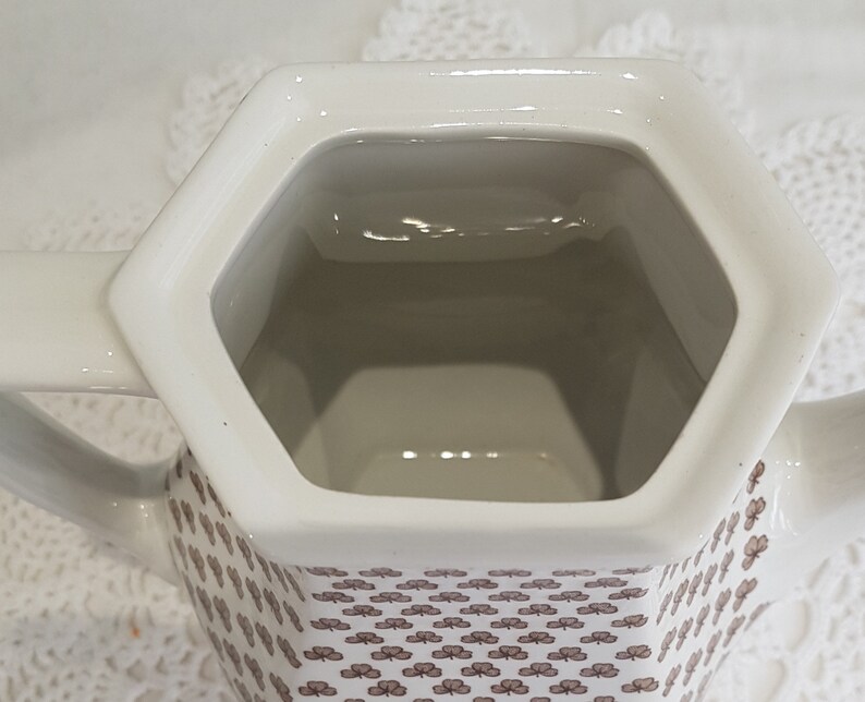 Adams Ironstone Pottery Footed Hexagonal Shaped Coffee Pot - Etsy UK