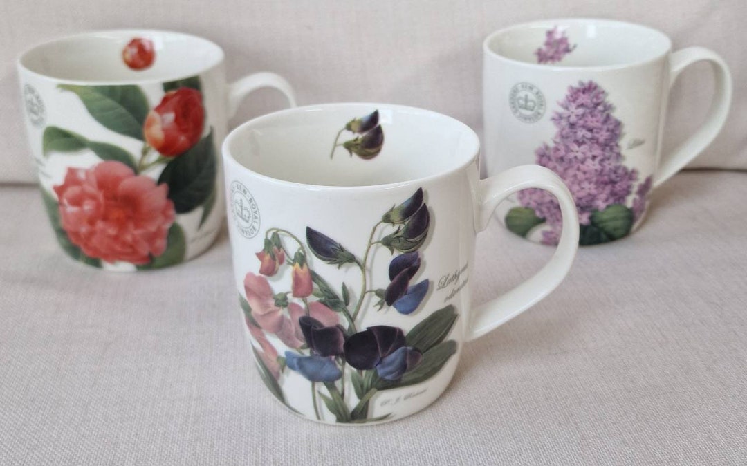 Vintage Royal Botanic Gardens Kew, Fine China Mugs - 3. to Choose From ...
