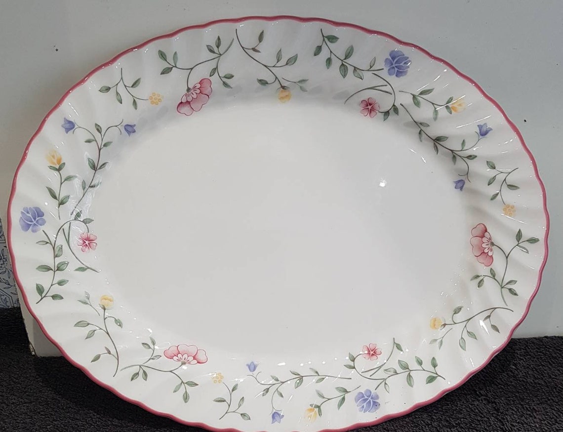 Johnson Brothers Pottery Dinner and Steak Plates - Summer Chintz ...