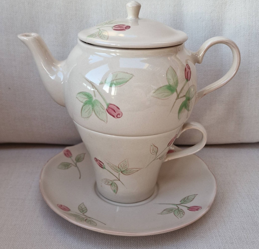 Whittard Chelsea Fine Bone China One Cup Stacking Teapot With Cup and ...