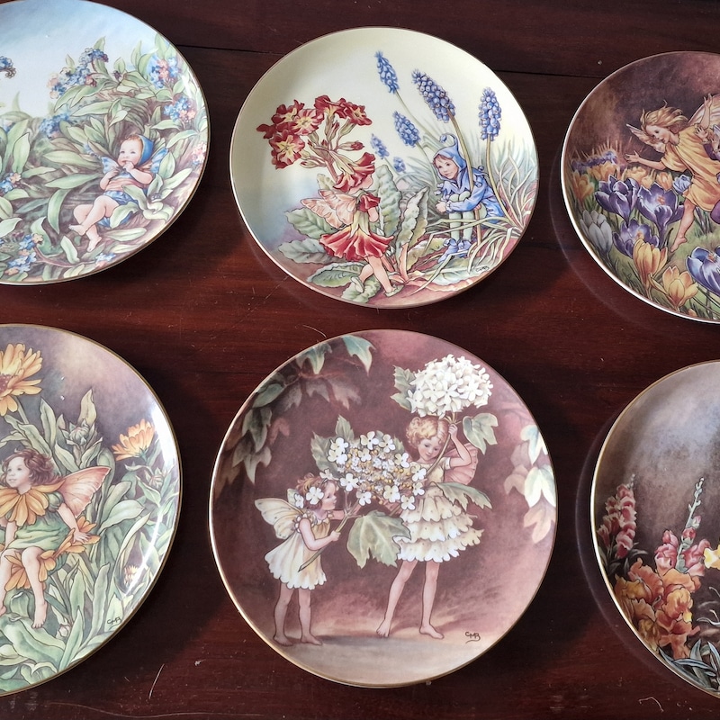Flower fairy plate - Etsy Nederland