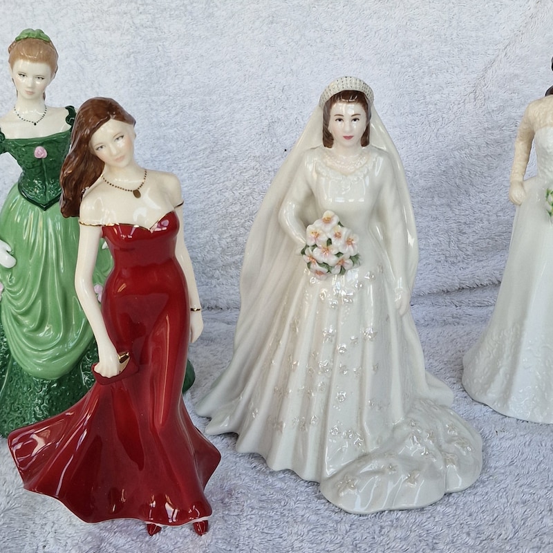 Royal Worcester Lady Figurine - Etsy