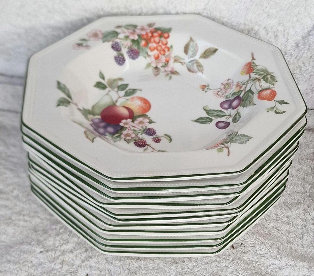 Vintage Johnson Brothers Octagonal Shaped, Large Soup or Pasta Bowl ...