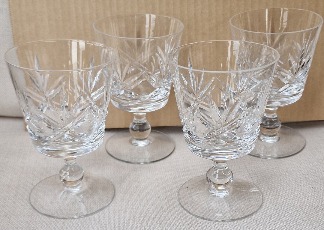Vintage Thomas Webb Crystal Large Glass - London Pattern - Etsy