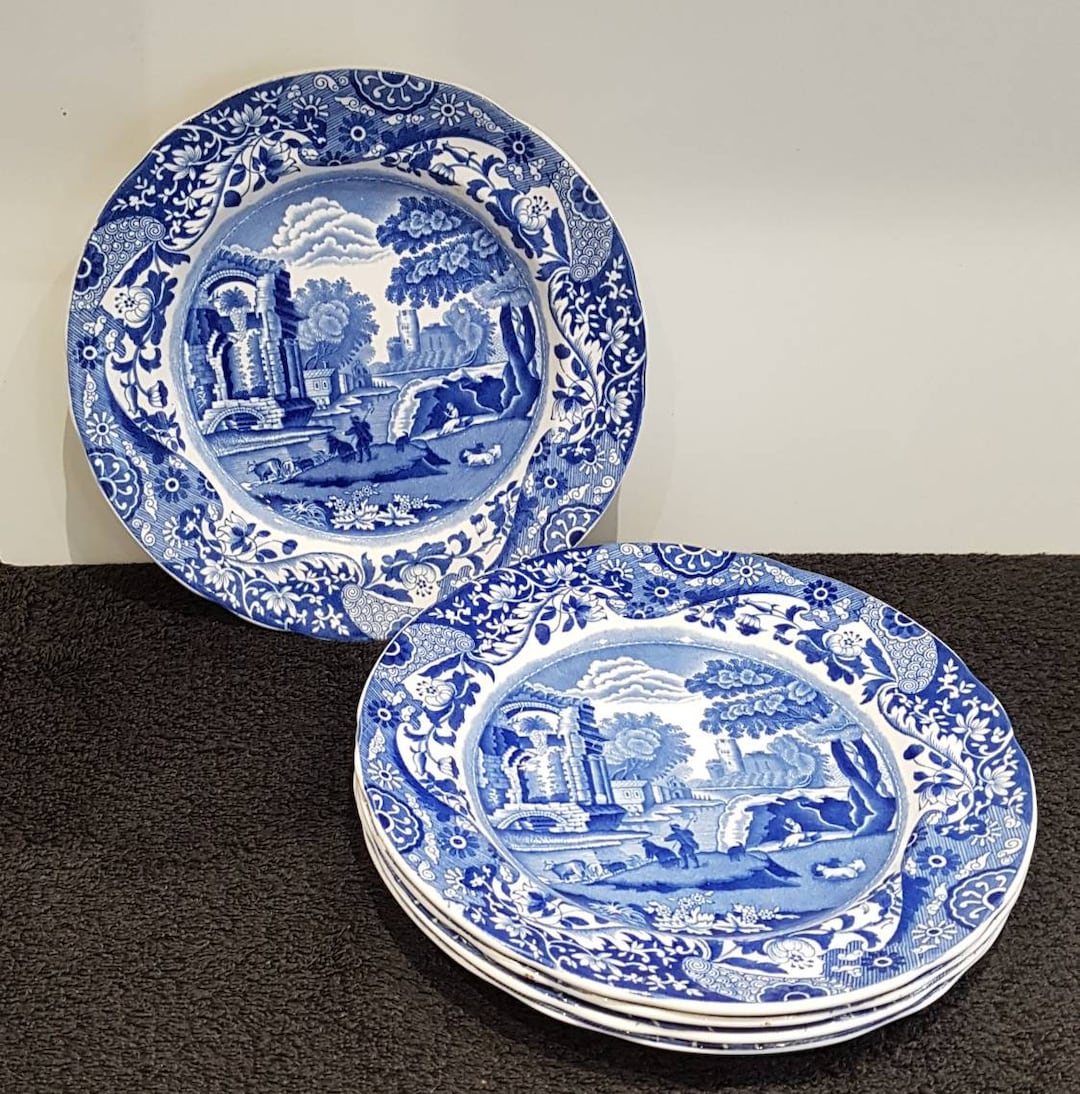 Vintage Lunch Plate From Spode in the Blue Italian Pattern. - Etsy