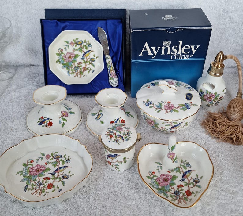 Aynsley Bone China Pembroke Pattern - Small Items - Etsy Canada