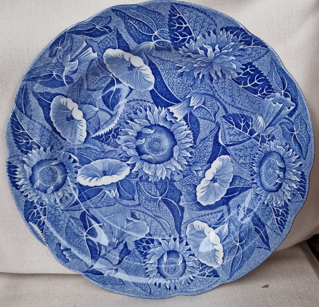 Spode Blue Room Collectors Display Plate Sunflower - Etsy