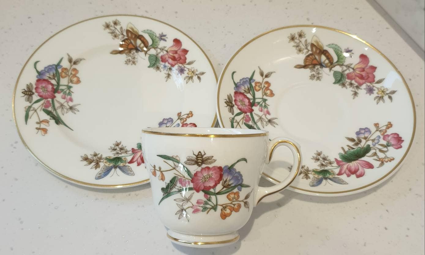 Wedgwood Bone China Trio in the Lovely Sandon Pattern. - Etsy