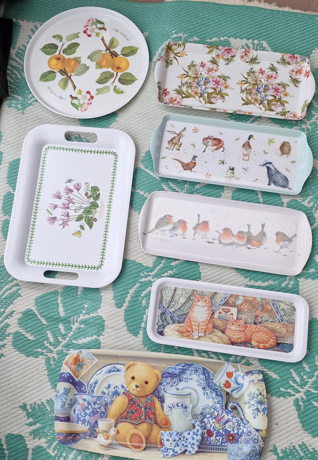 Vintage Melamine Sandwich Trays - 7 Different Available, Please Choose ...