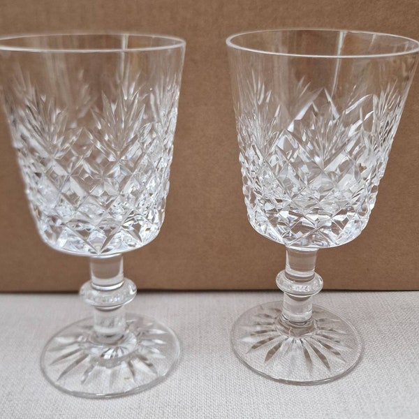 Royal Brierley Crystal Wine Glasses - Etsy