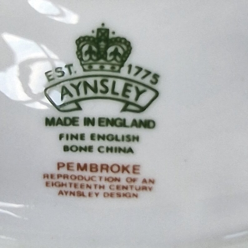 Aynsley Bone China Pembroke Pattern - Small Items - Etsy Canada