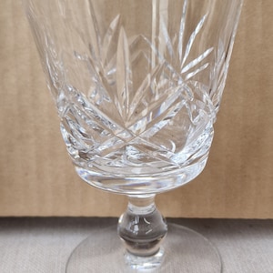 Vintage Thomas Webb Crystal Large Glass - London Pattern - Etsy