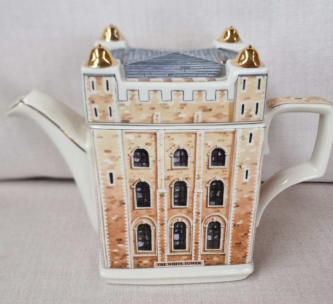 Sadler Pottery Teapot White Tower, of Tower of London - Etsy Singapore
