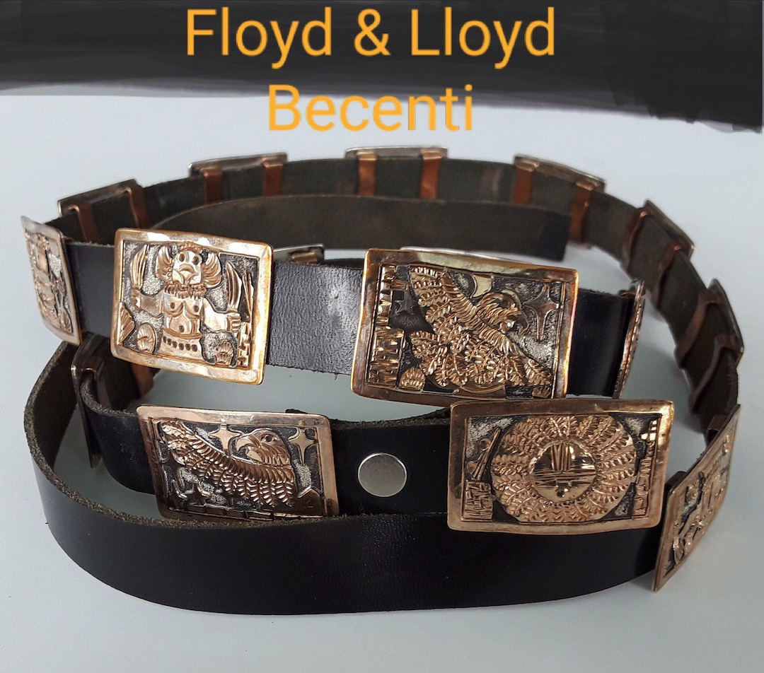Vintage Kachina Concho Belt Made by Floyd & Lloyd Becenti in Sterling ...