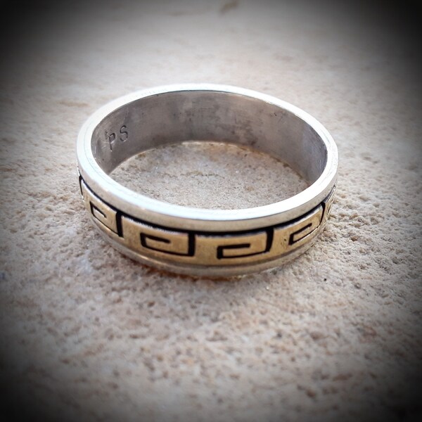 Gold Navajo Ring - Etsy