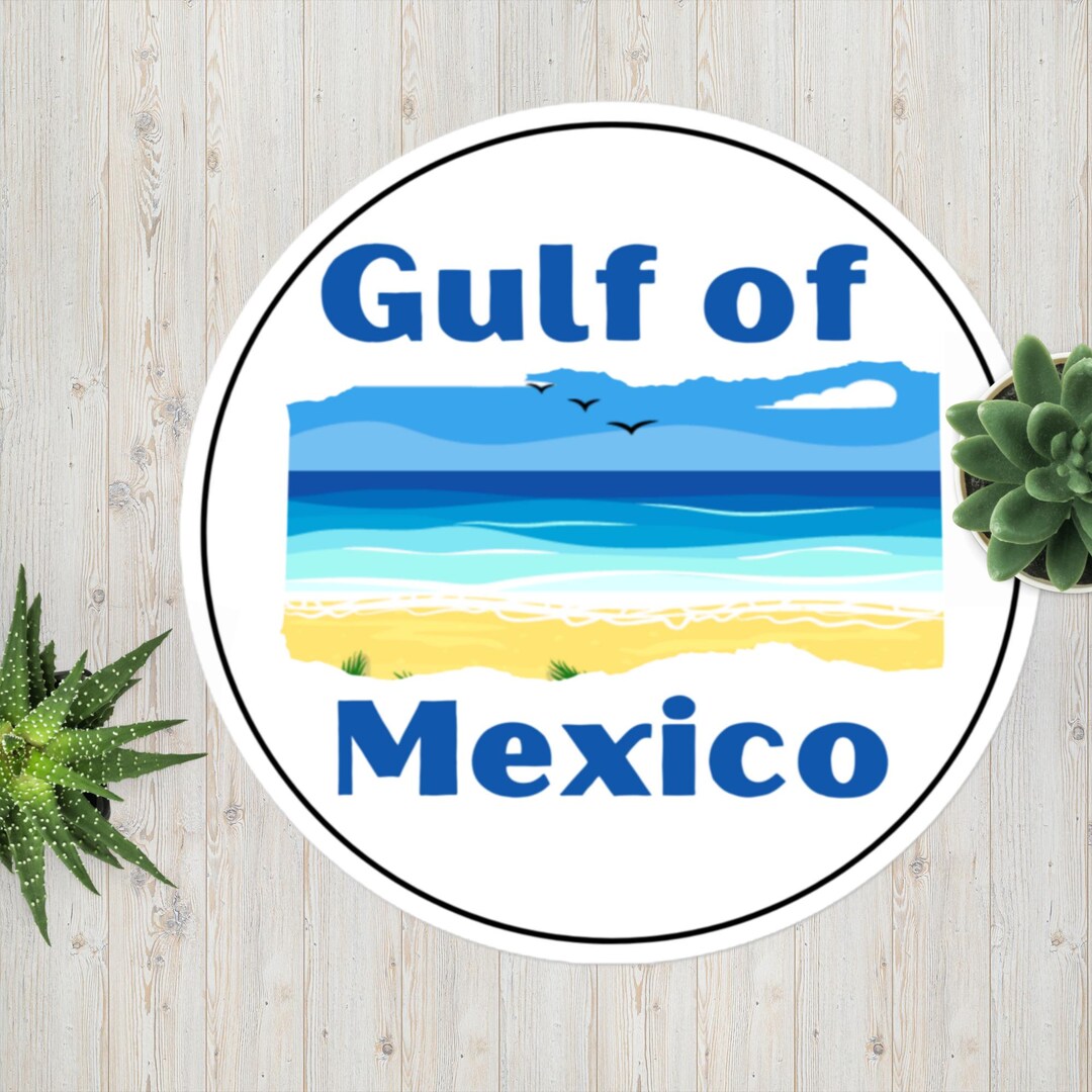 Gulf of Mexico Bubble-free Stickers - Etsy
