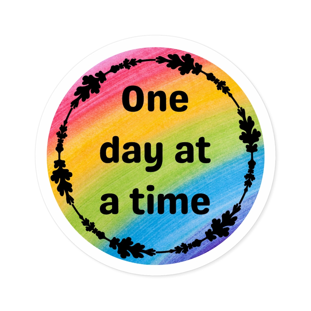 Round Stickers, AA, ODAAT, AA Slogans - Etsy