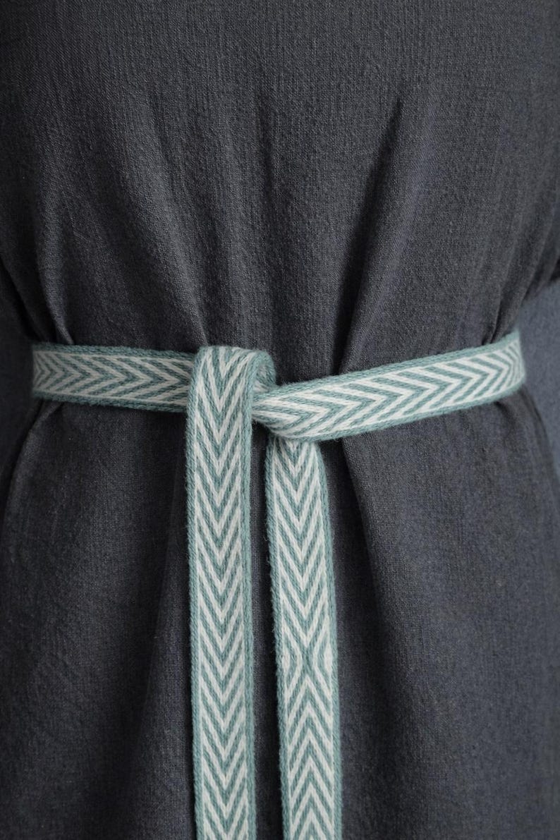 Handwoven Wool Tablet Woven Viking Belt – Medieval Norse Costume Belt ...