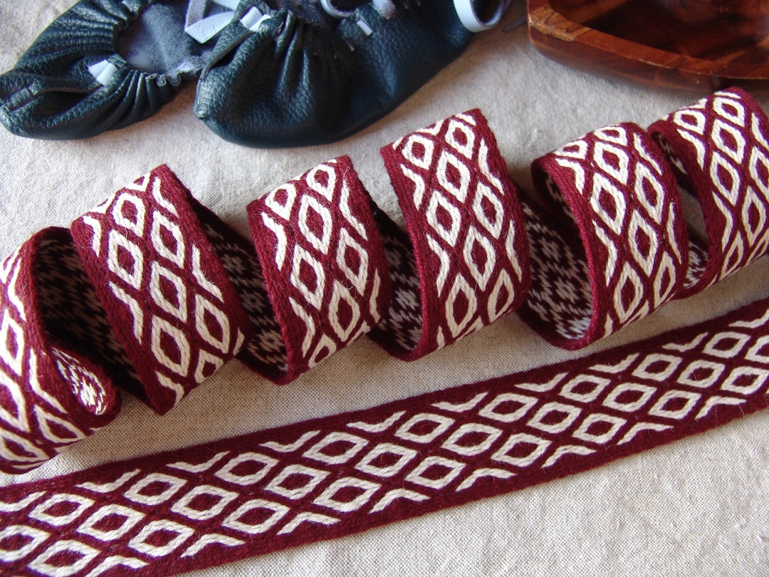 Width ~5 Cm. Tablet Weaving Belt, Tablet Woven Band, Tablet Weaving ...