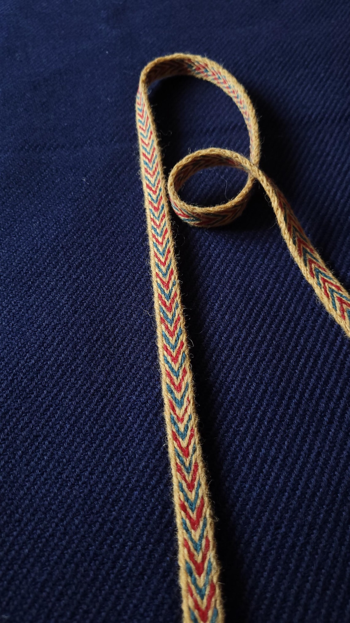 Tablet Woven Trim, Medieval Reenactment Trim, Handmade Viking Trim ...