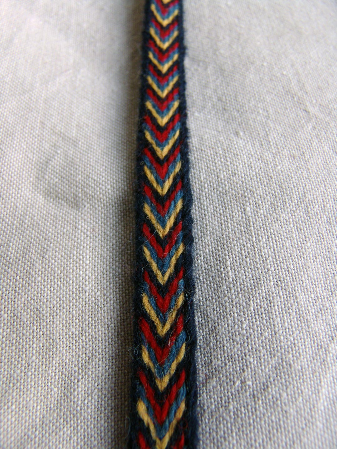 Tablet Woven Trim, Medieval Reenactment Trim, Handmade Viking Trim ...