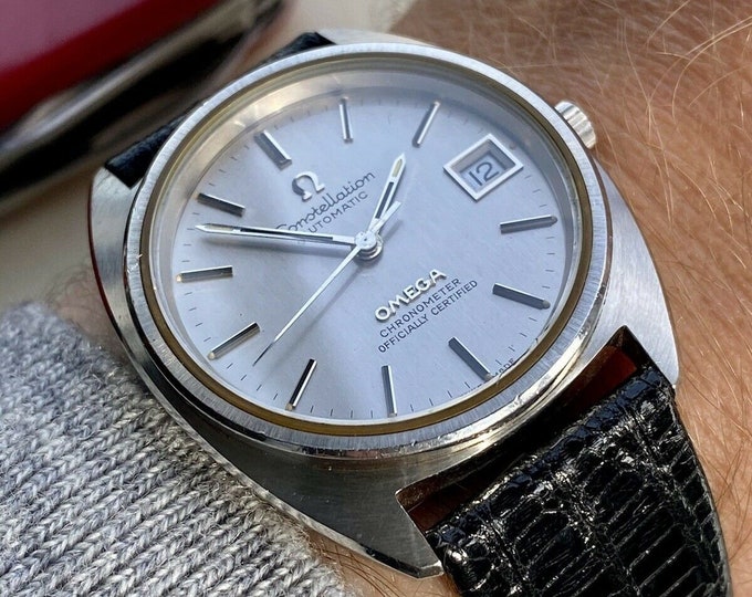 Omega Constellation Steel Mens Automatic Chronometer Jumbo Vintage 1973 ...