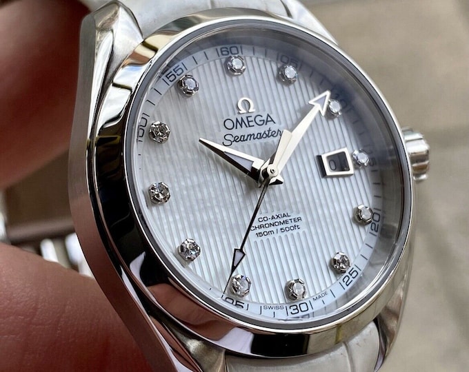 Omega Lady Seamaster Aqua Terra Rose Steel Co Axial Cal 8520 Automatic ...