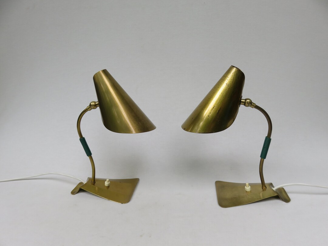 Rare Pair of Small Table Lamps, 50s, Austria - Etsy