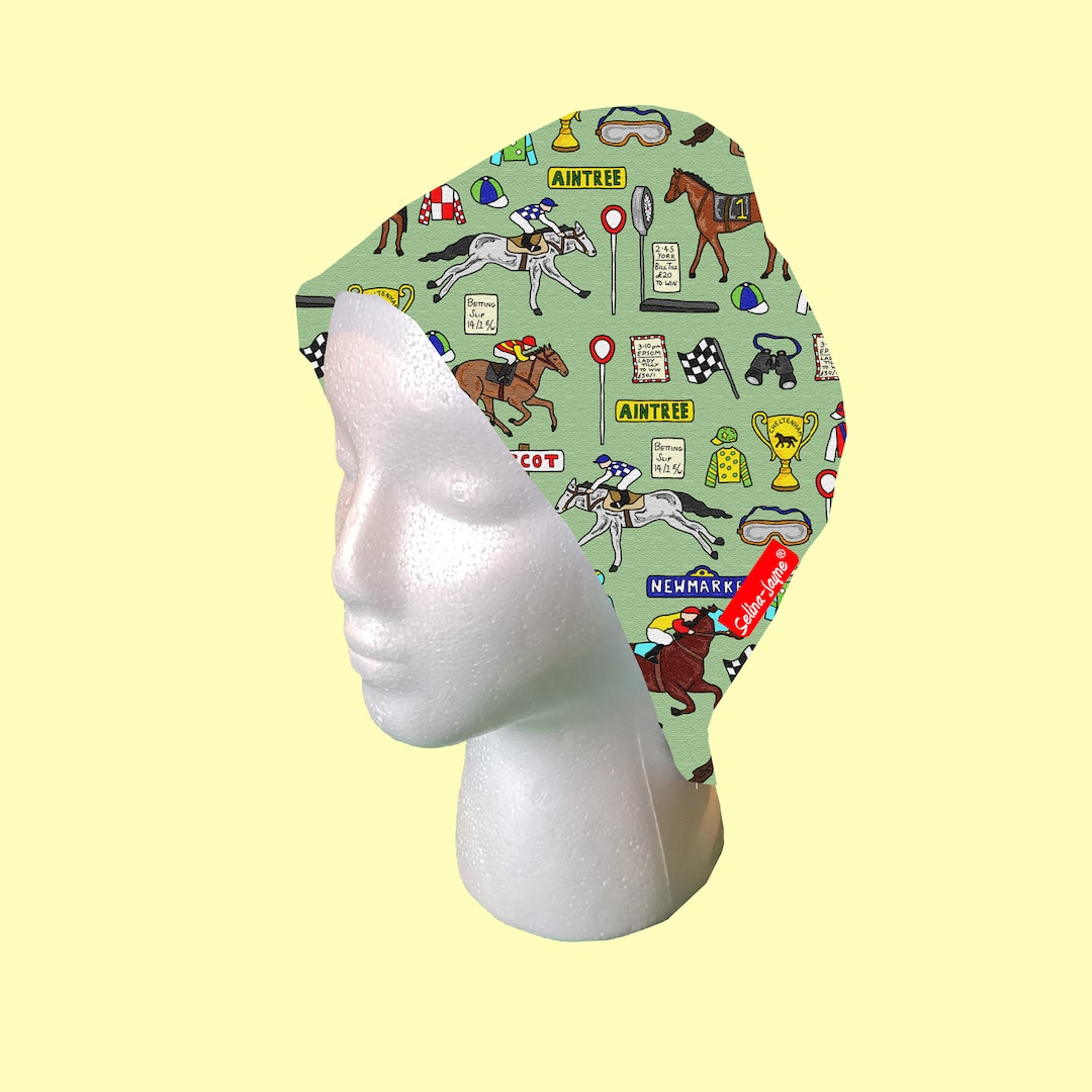Scrub Cap Horse Racing Design by Selina-jayne - Etsy