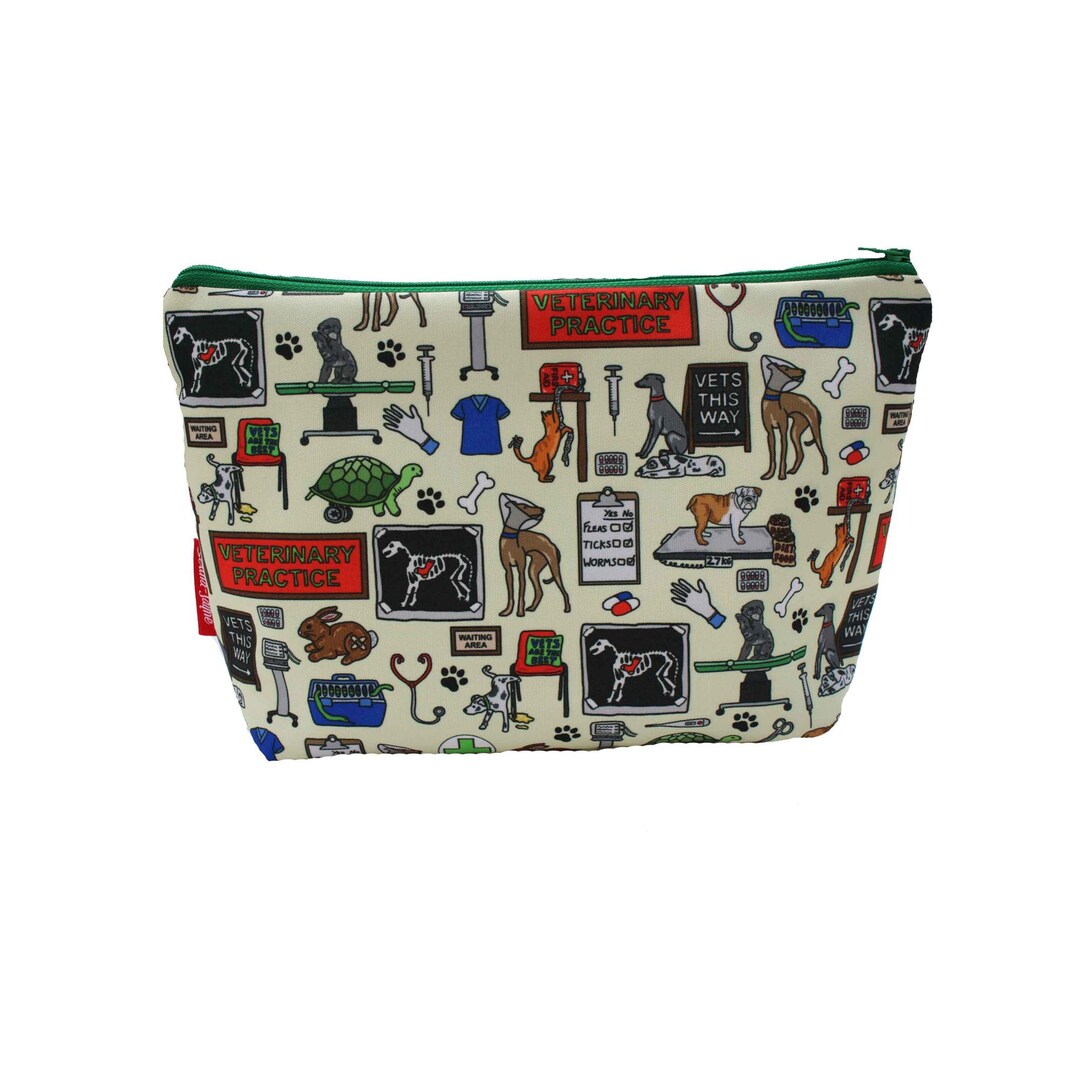 Veterinary Toiletry Bag – Vet Tech Gift, Animal Print Makeup Pouch, Pet ...
