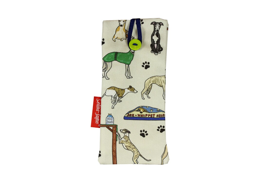Whippet Dogs Soft Fabric Glasses Case by Selina-jayne - Etsy